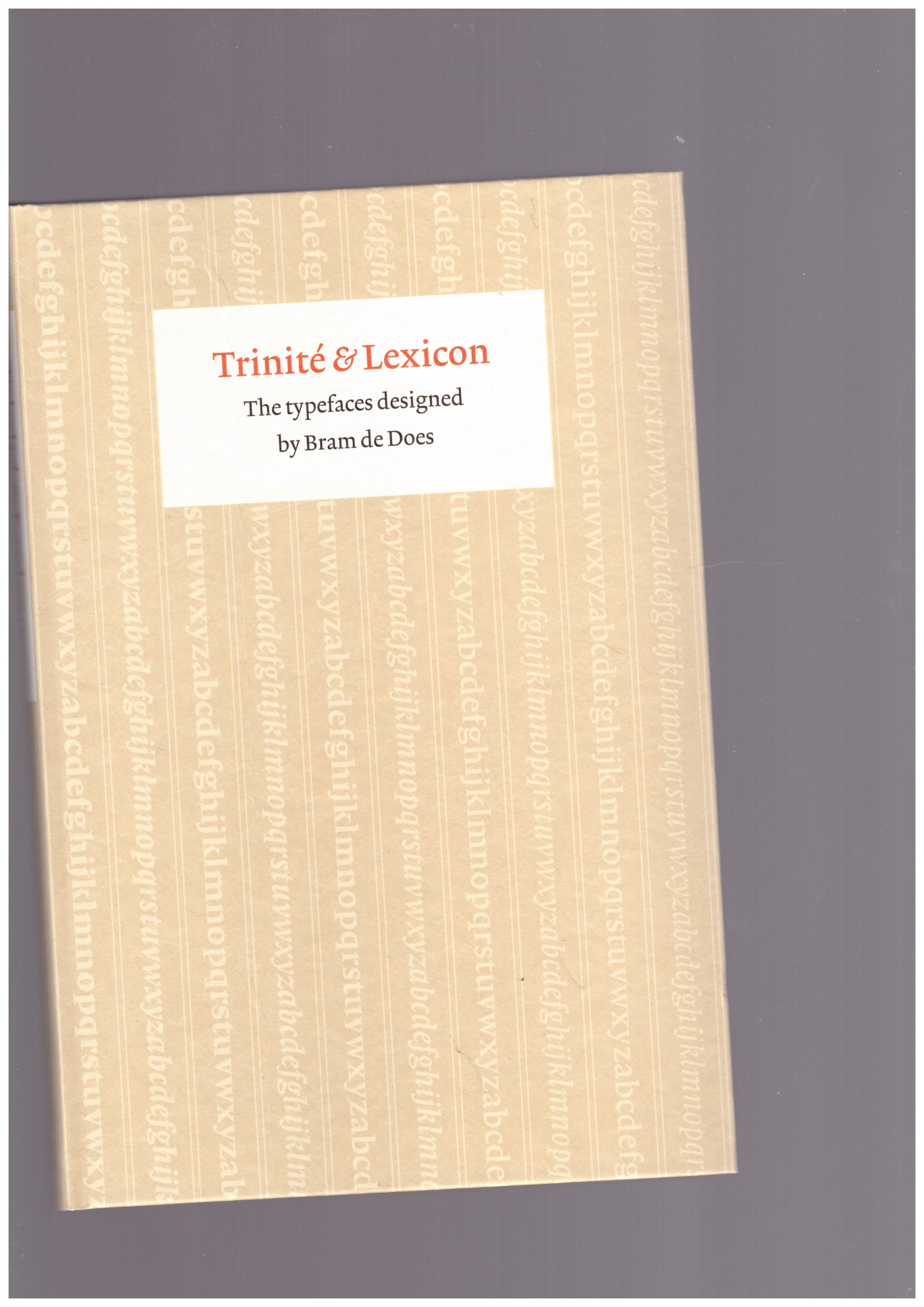 Trinité & Lexicon - The Typefaces Designed By Bram De Does — After 8 Books